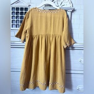 Bonpoint | Dresses | Bonpoint Brode Main Girls Mustardytan Gauzy ...